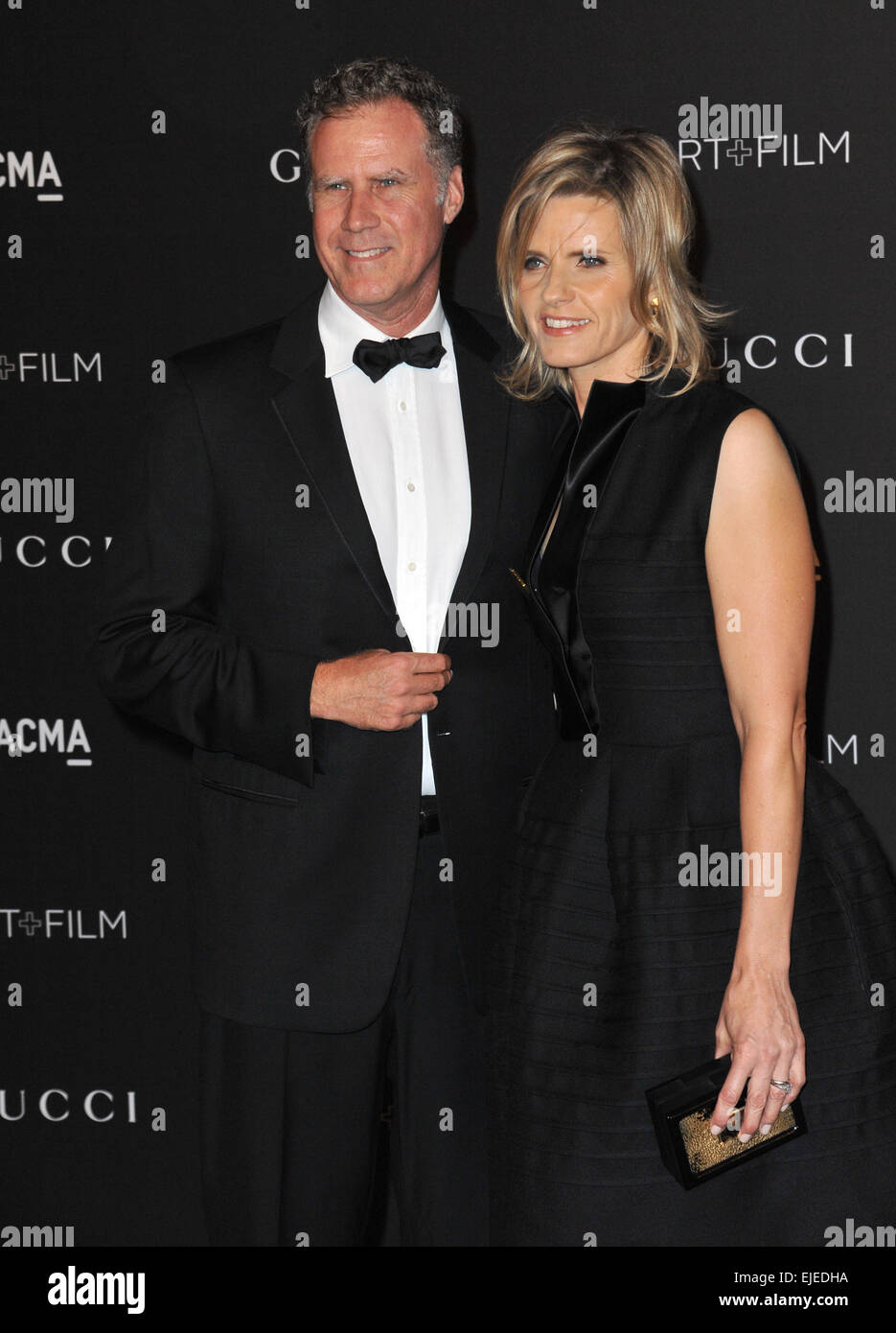 LOS ANGELES, CA - NOVEMBER 1, 2014: Will Ferrell & wife Viveca Paulin ...