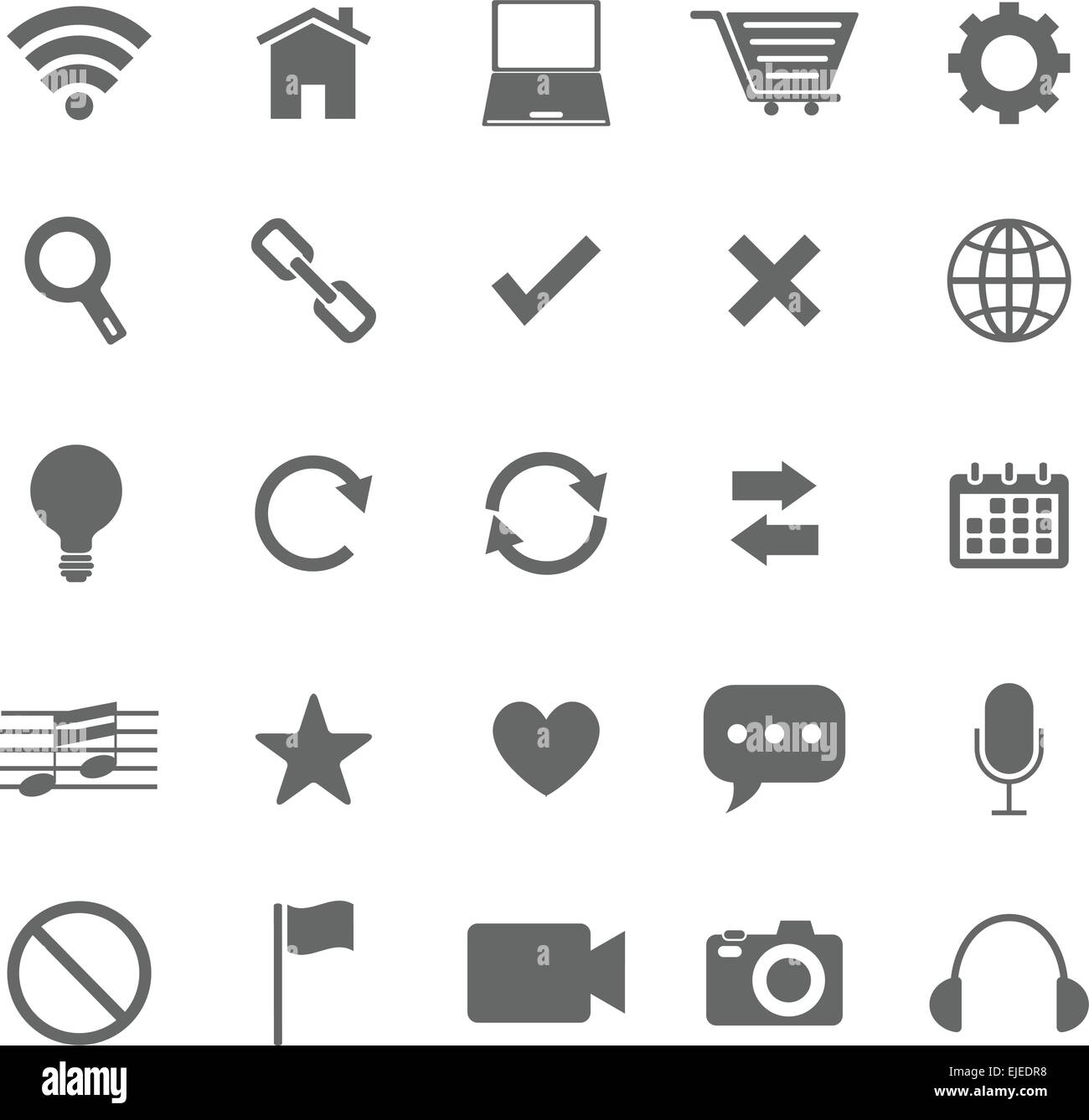 Contact icons web on Stock Vector Images - Alamy