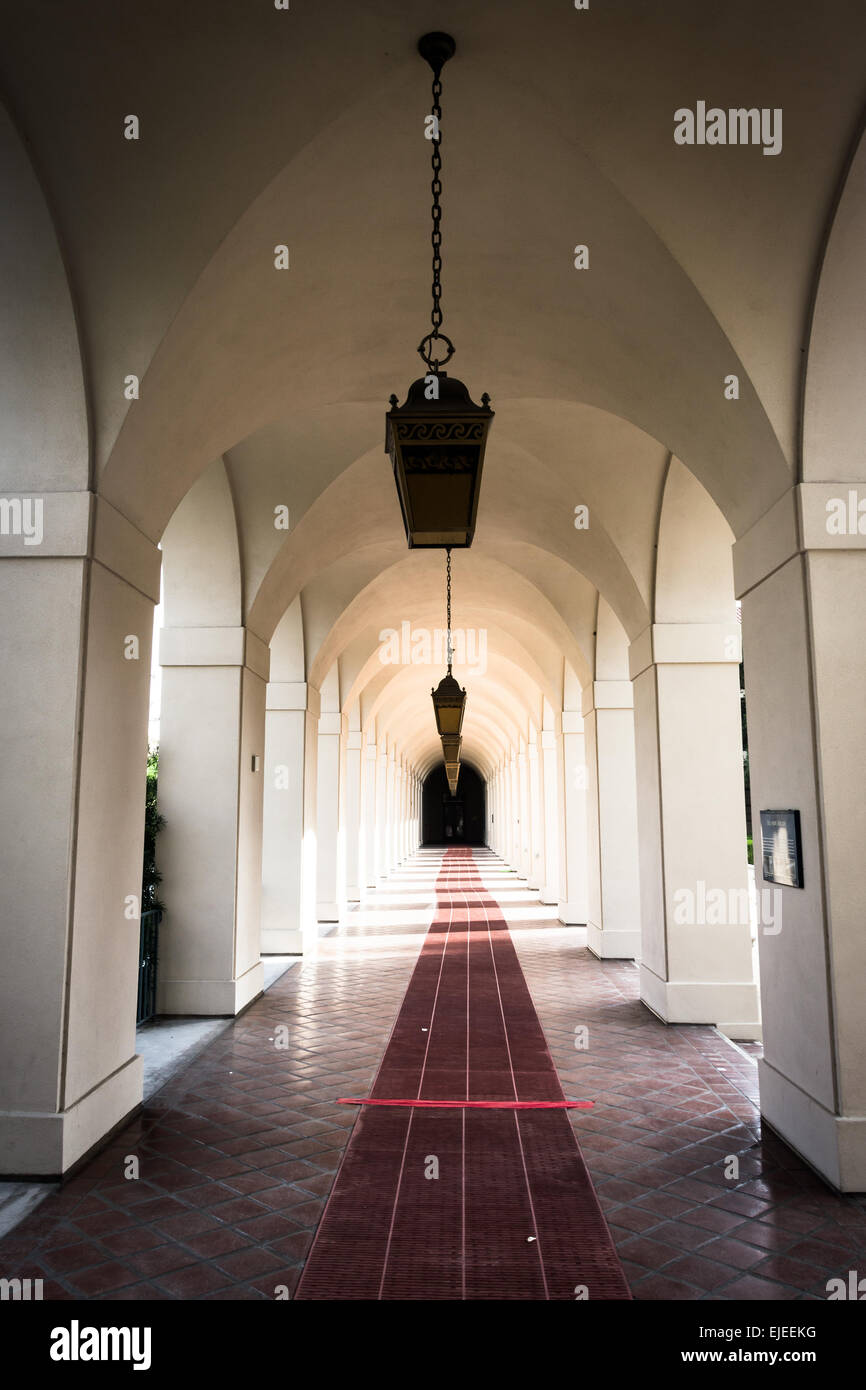Hallway at City Hall, in Pasadena, California Stock Photo - Alamy