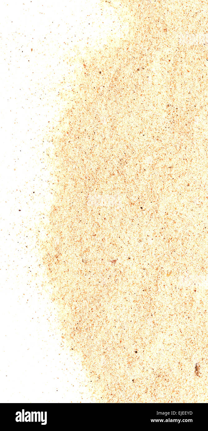 pile of sand isolated on white background Stock Photo - Alamy