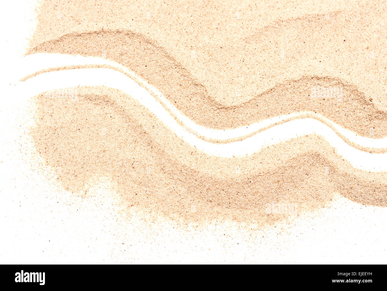 piles of sand isolated on white background Stock Photo - Alamy