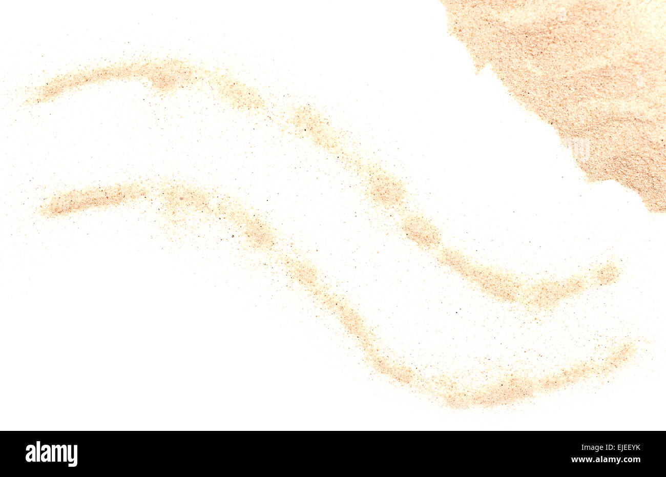 piles of sand isolated on white background Stock Photo - Alamy