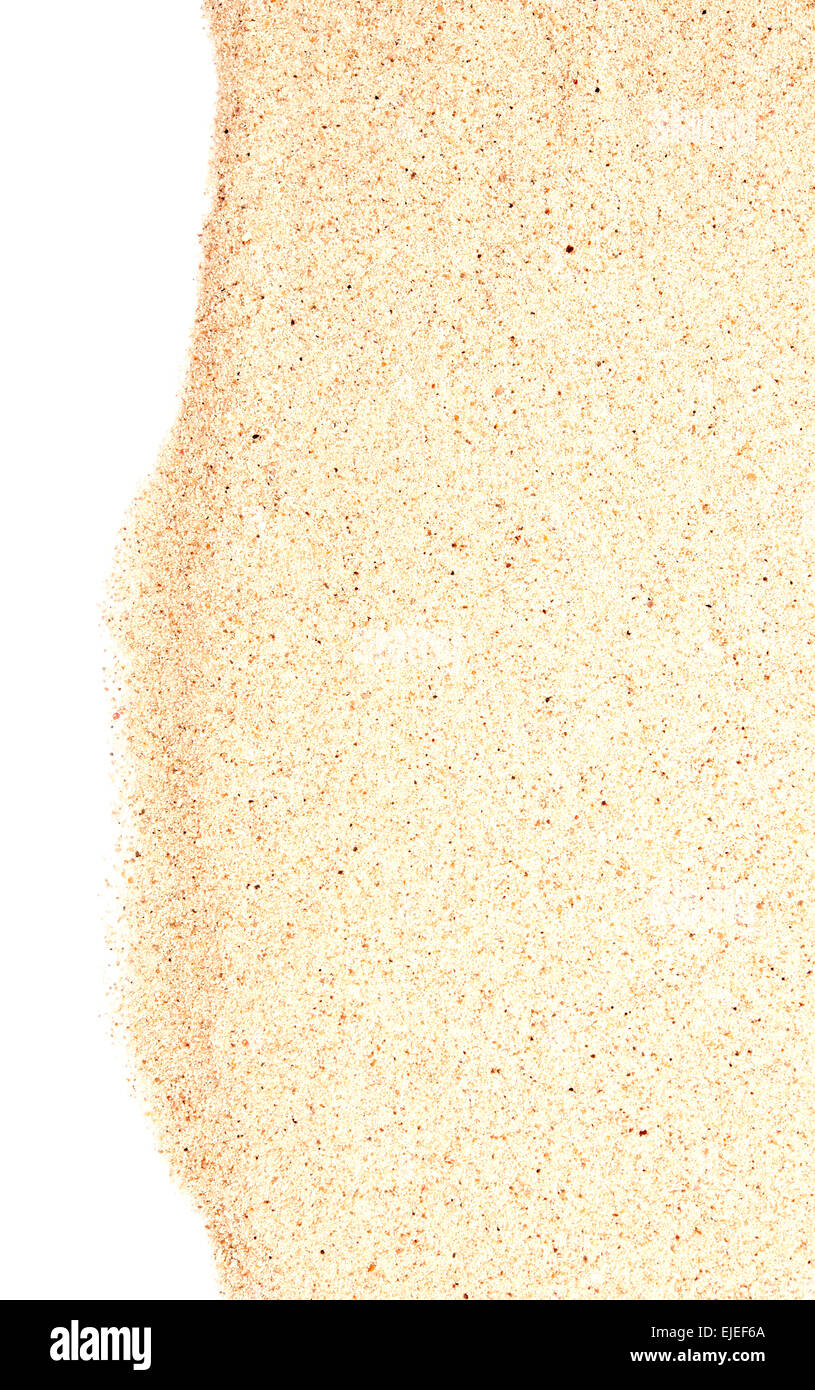 sand isolated on white background Stock Photo - Alamy
