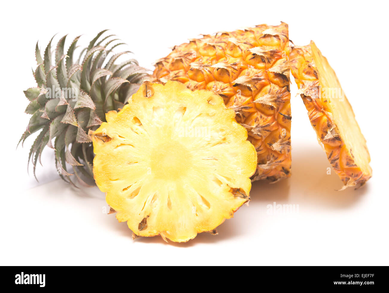 ripe pineapple isolated on white background Stock Photo - Alamy