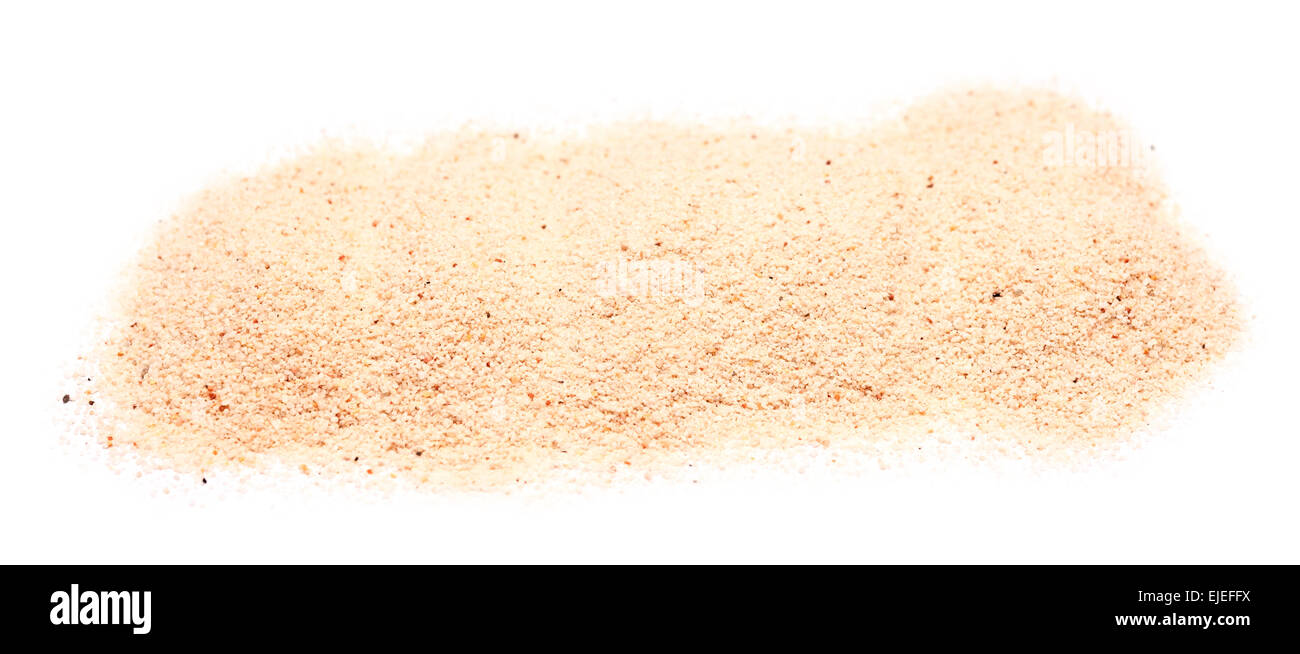 pile of sand isolated on white background Stock Photo - Alamy