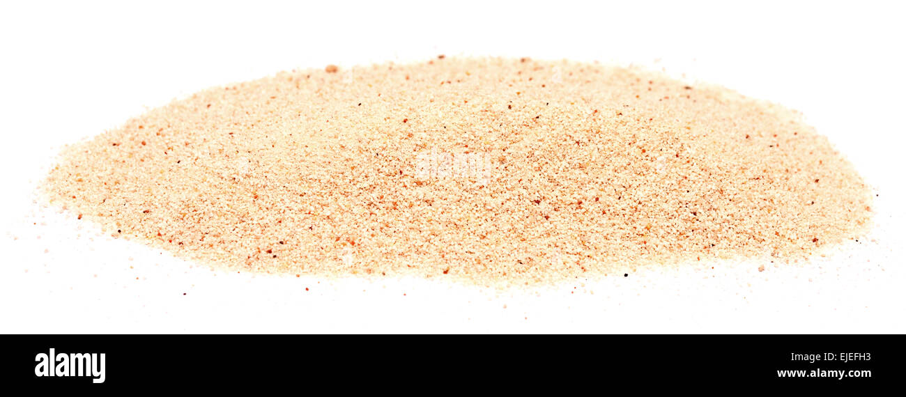 pile of sand isolated on white background Stock Photo - Alamy