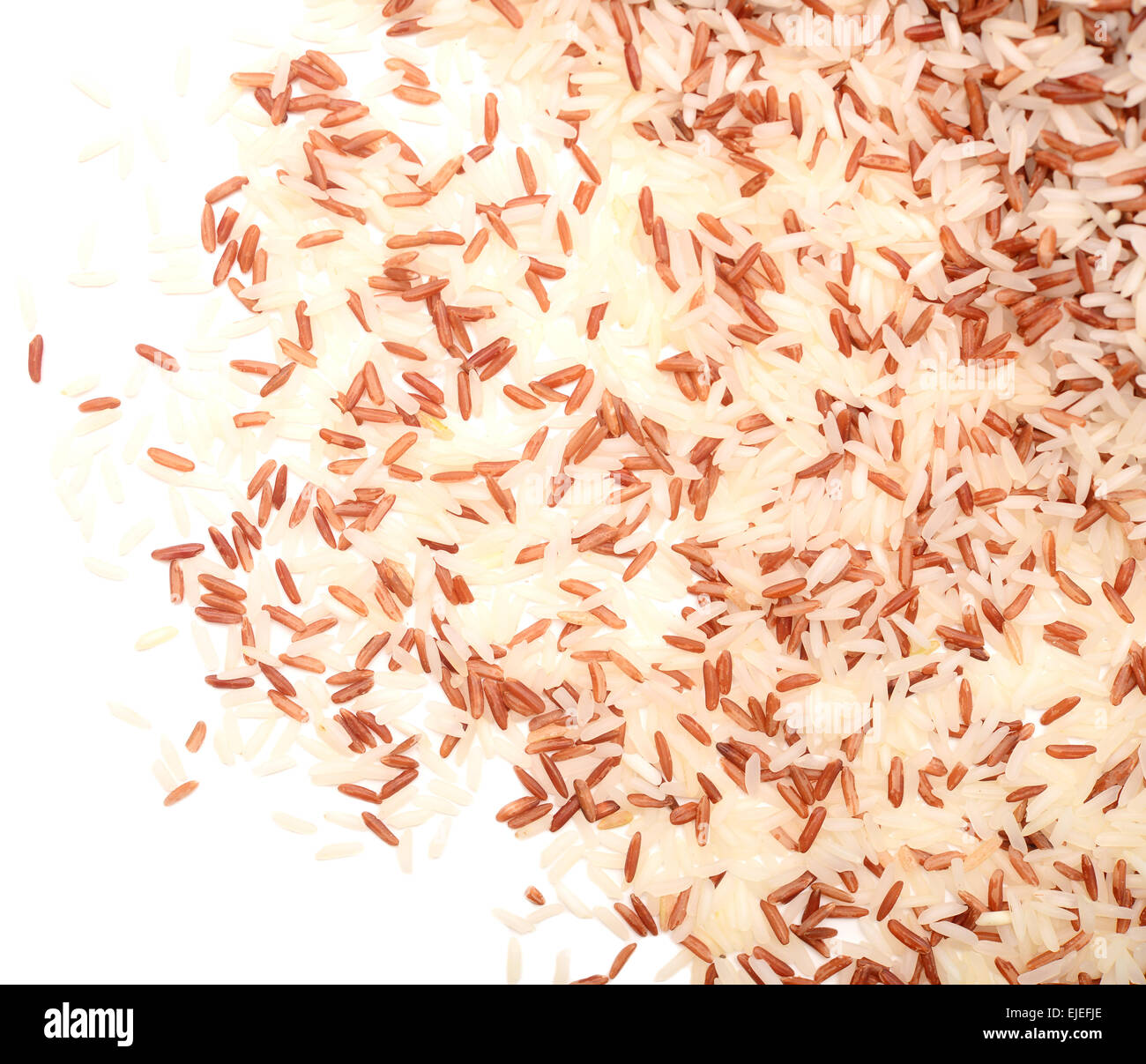 brown rice isolated on white background Stock Photo - Alamy