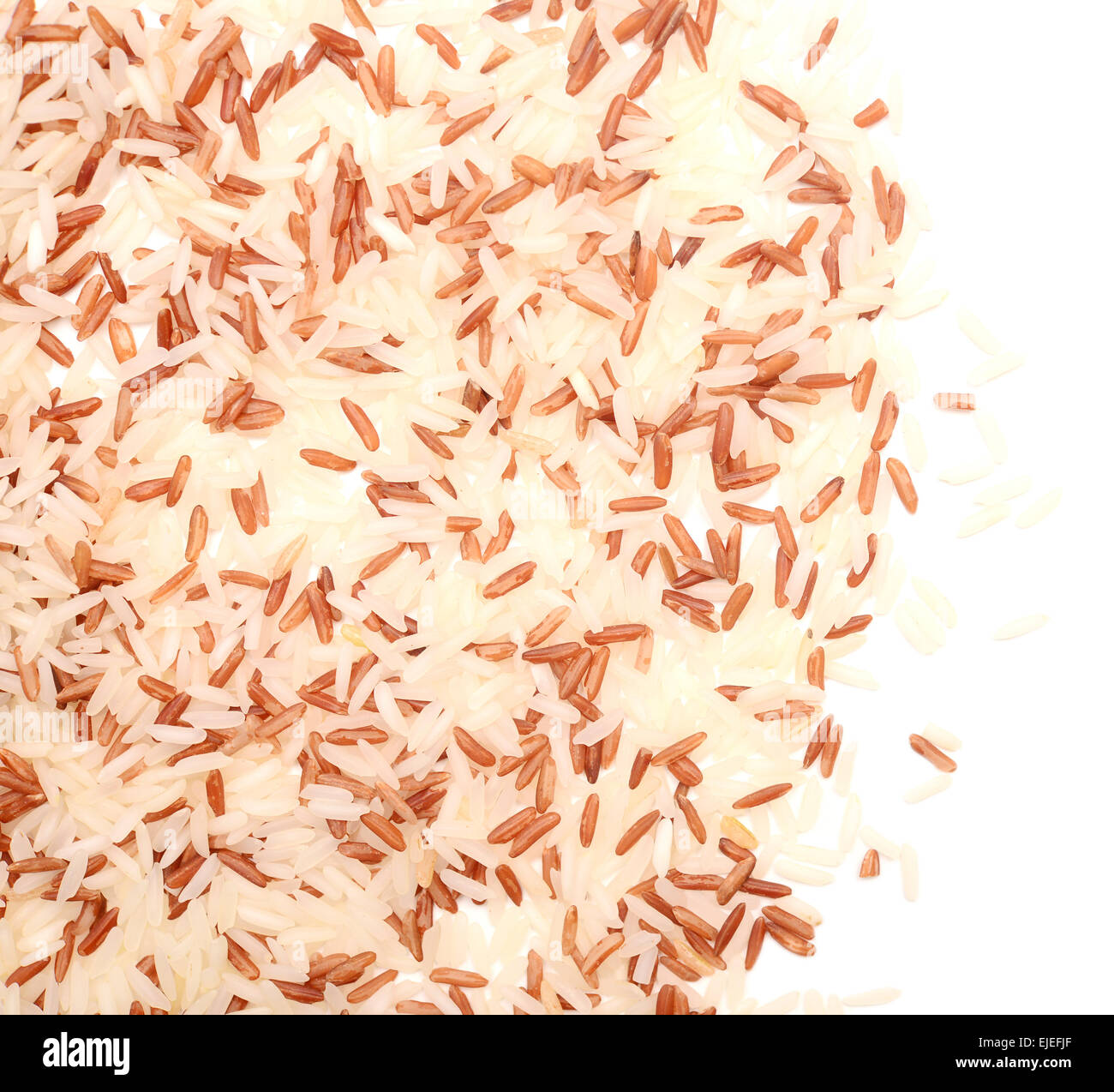 brown rice isolated on white background Stock Photo - Alamy