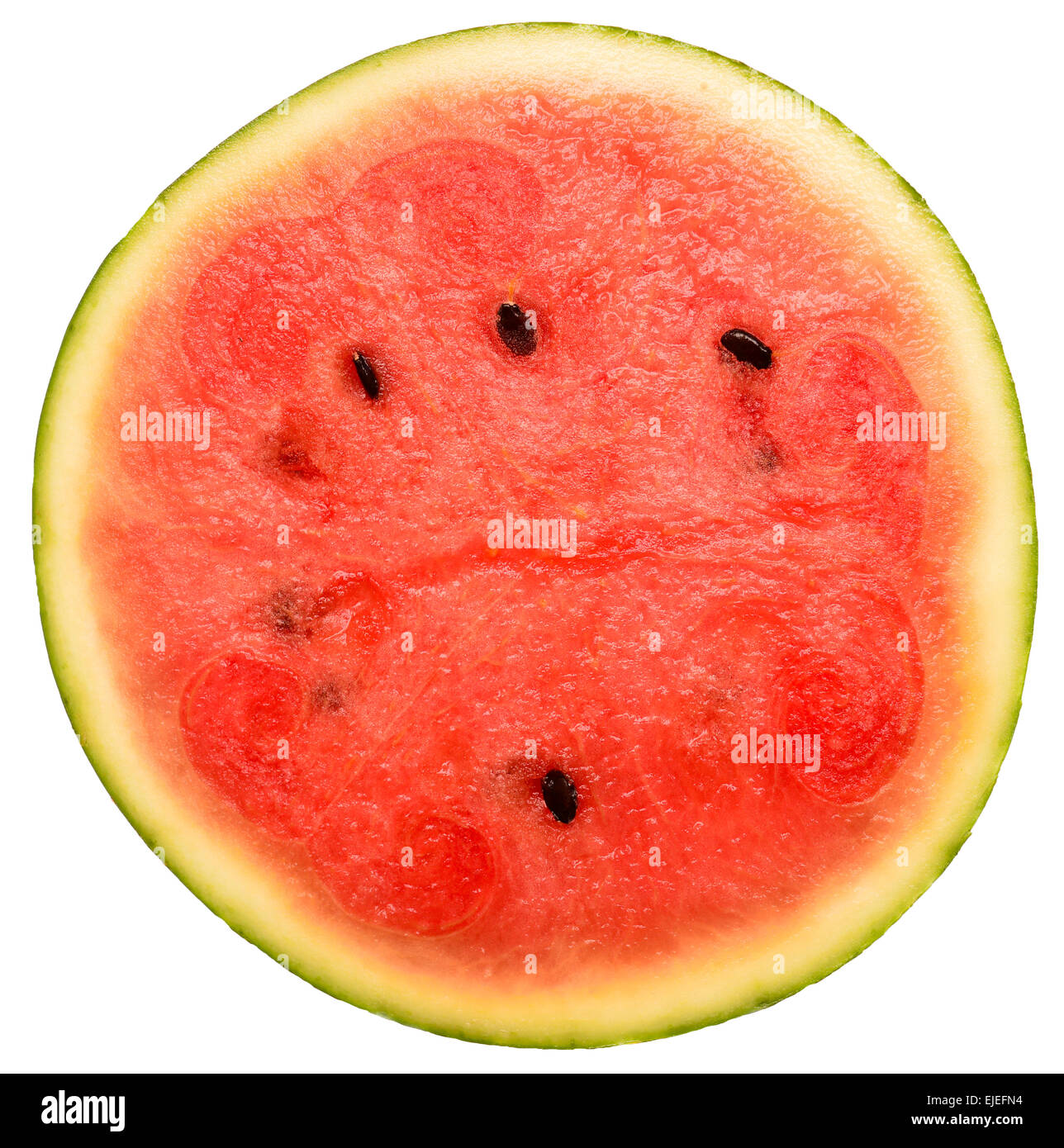 half of watermelon isolated on white background Stock Photo - Alamy