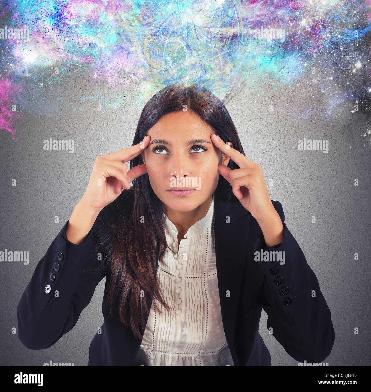 Woman brain thinking hi-res stock photography and images - Alamy