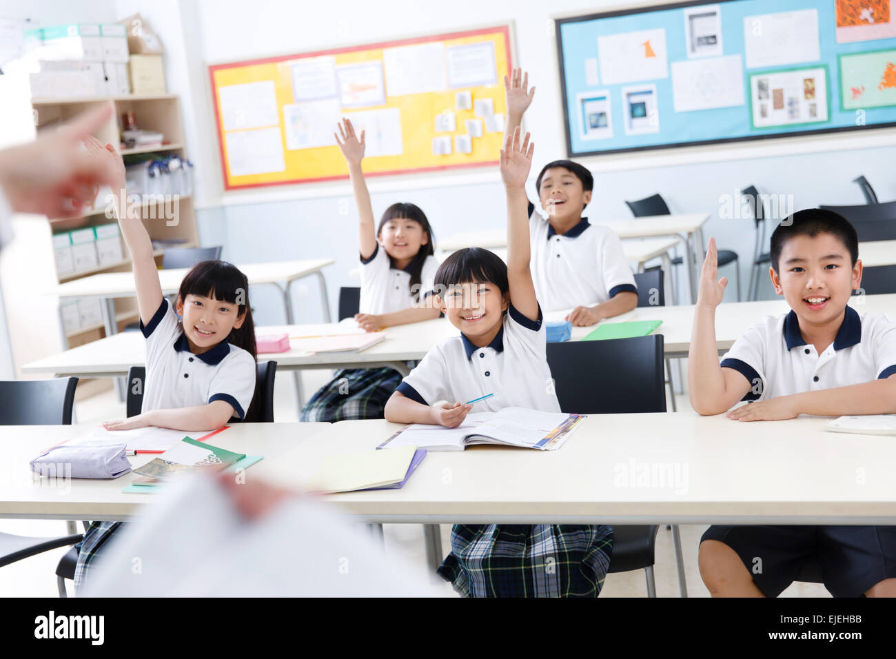 The teacher and students in the class Stock Photo - Alamy