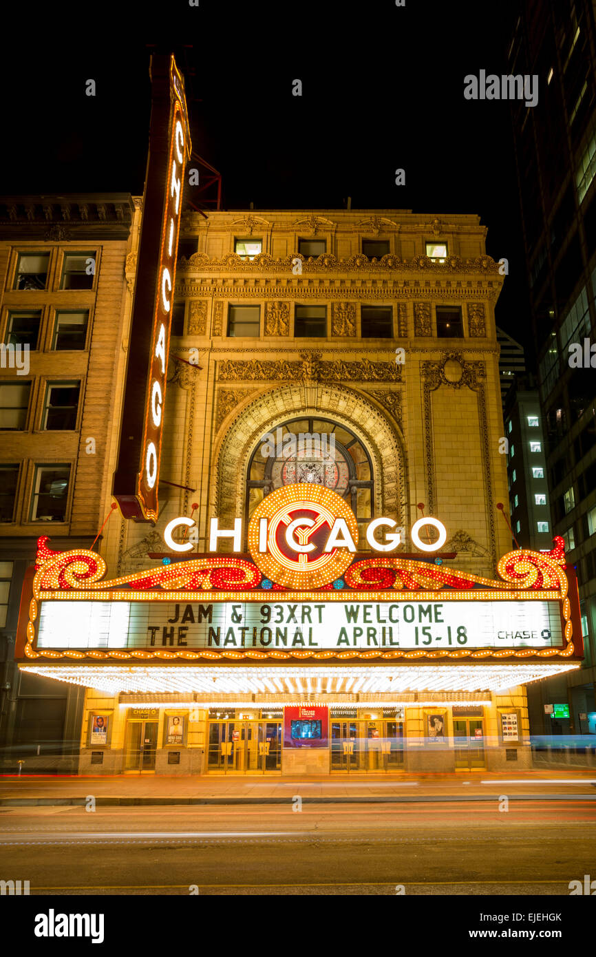 Chicago theatre north state street chicago hi-res stock photography and ...