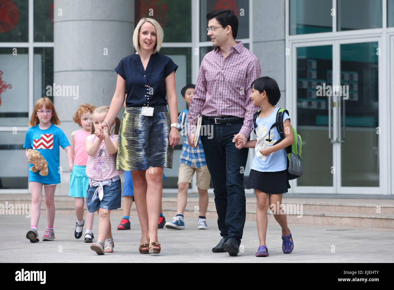 School children teachers people walking hi-res stock photography and ...