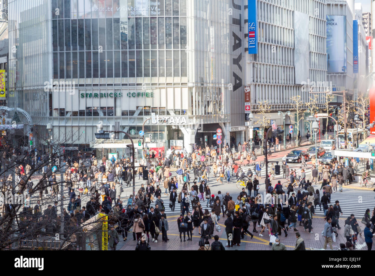 TOKYO - DECEMBER 11:Pedestrians cross at Shibuya Crossing December 11 ...