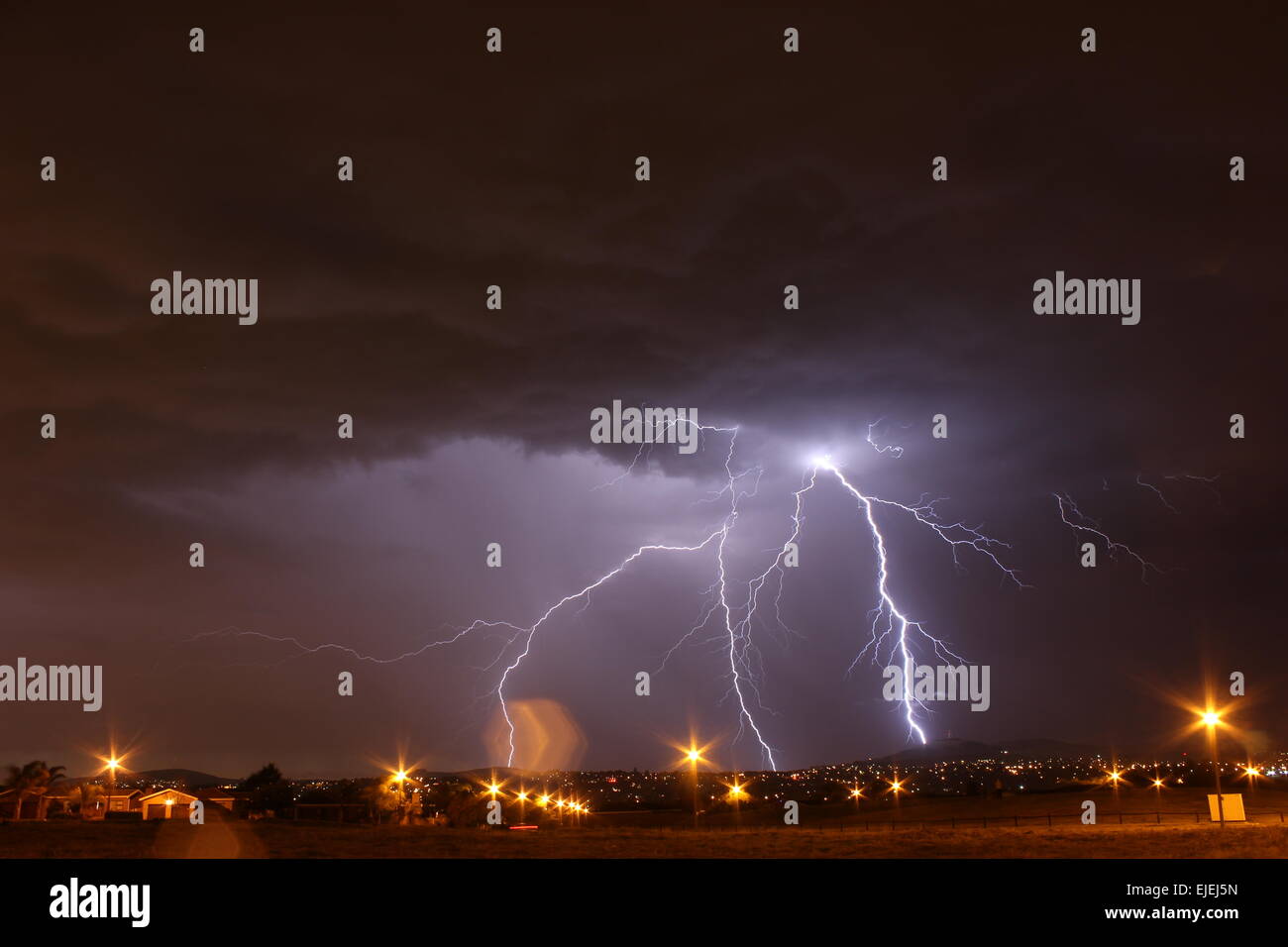 Multiple Lightning Strikes Stock Photos & Multiple Lightning Strikes ...