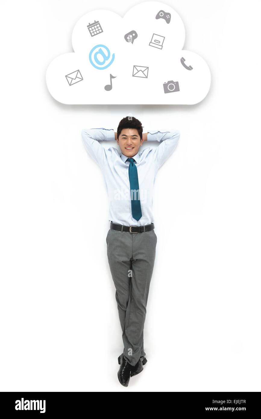 Creative business man Stock Photo - Alamy