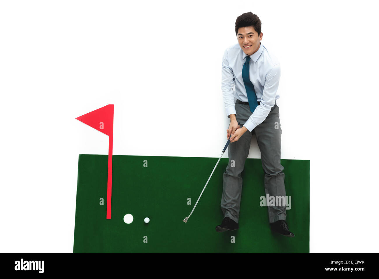 Young business man to play golf Stock Photo - Alamy