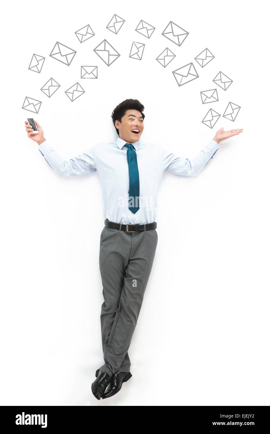 Creative business man Stock Photo - Alamy