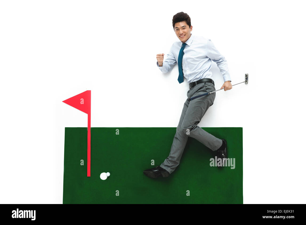 Asian chinese man holding golf hi-res stock photography and images - Alamy