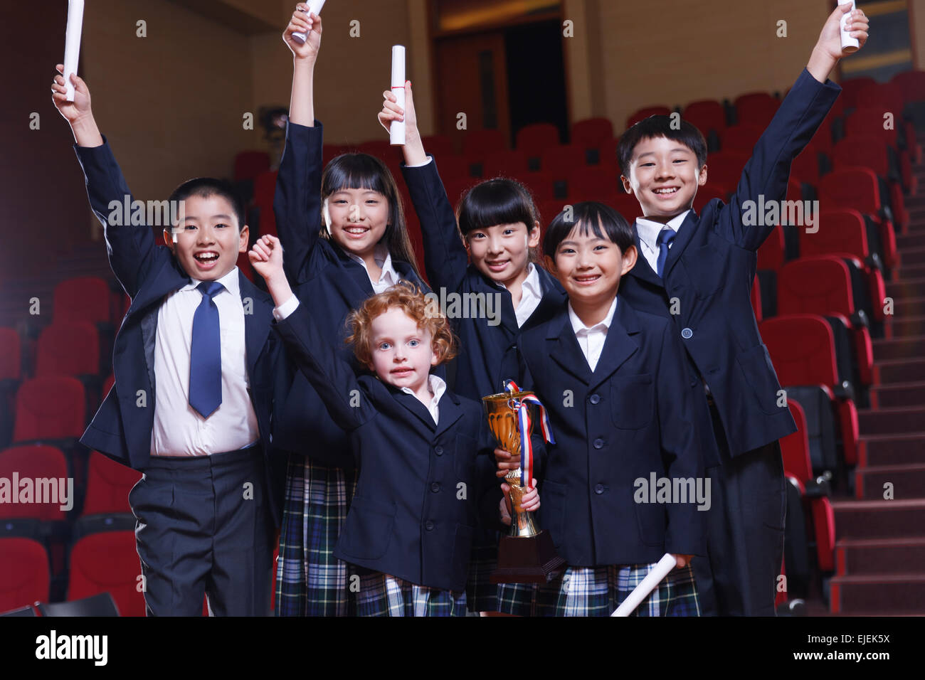 Elementary school students Stock Photo - Alamy