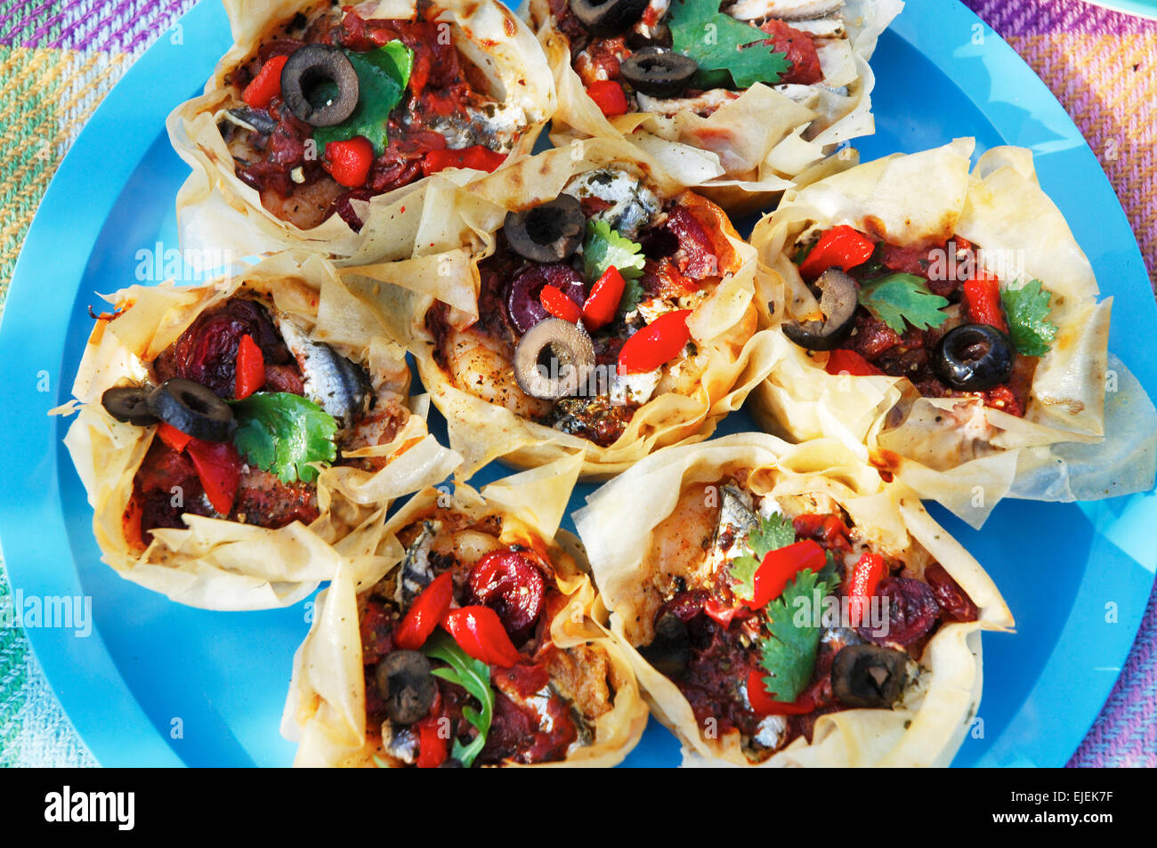 Filo Pastry Parcels Stock Photo - Alamy