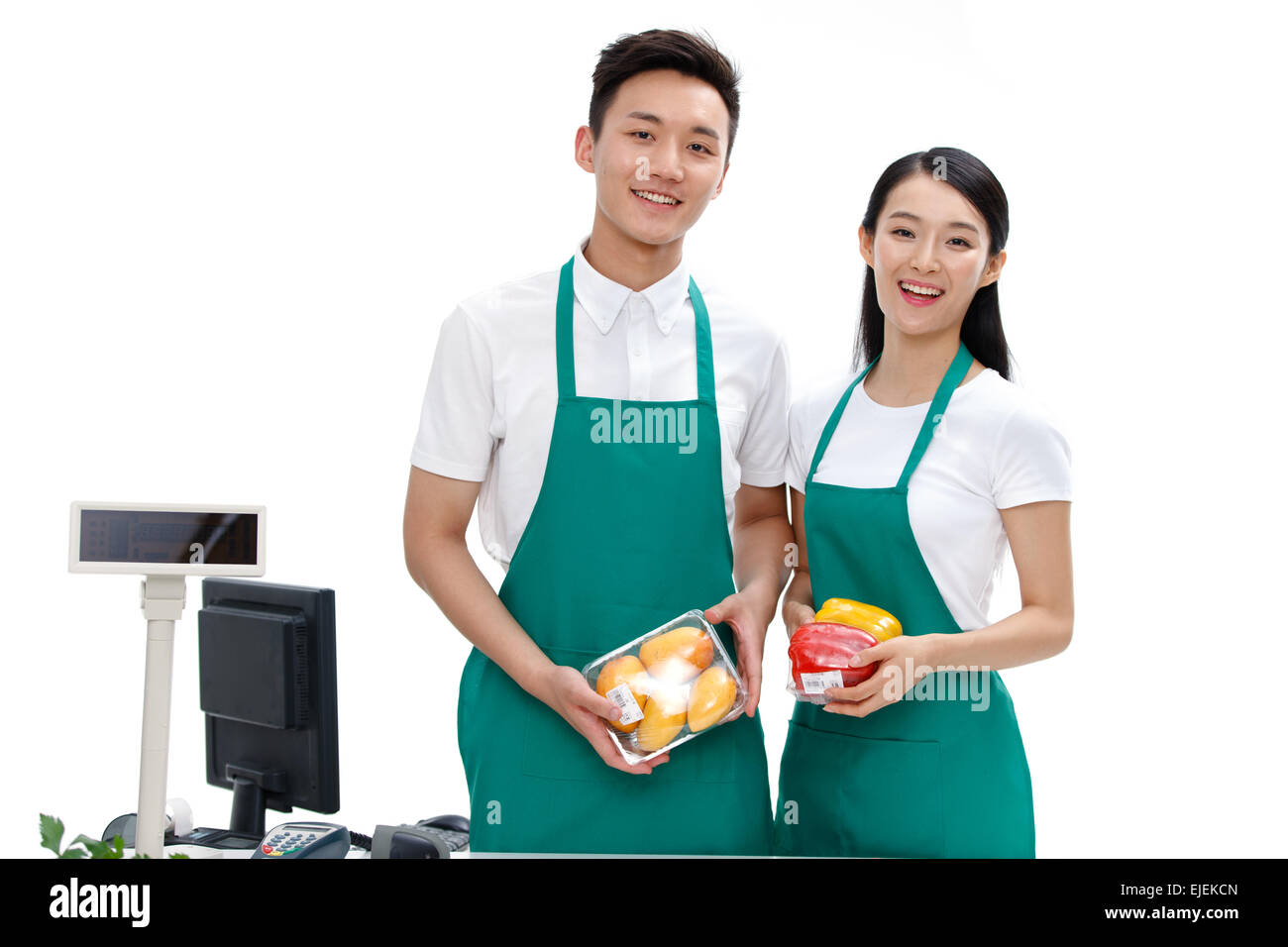 Chinese cashier hi-res stock photography and images - Alamy