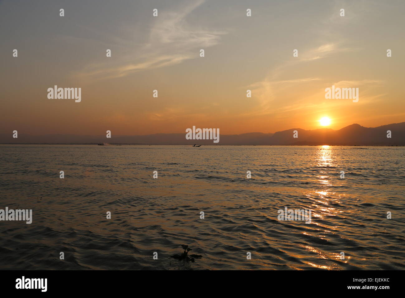 Inle Lake Sunset Stock Photo - Alamy