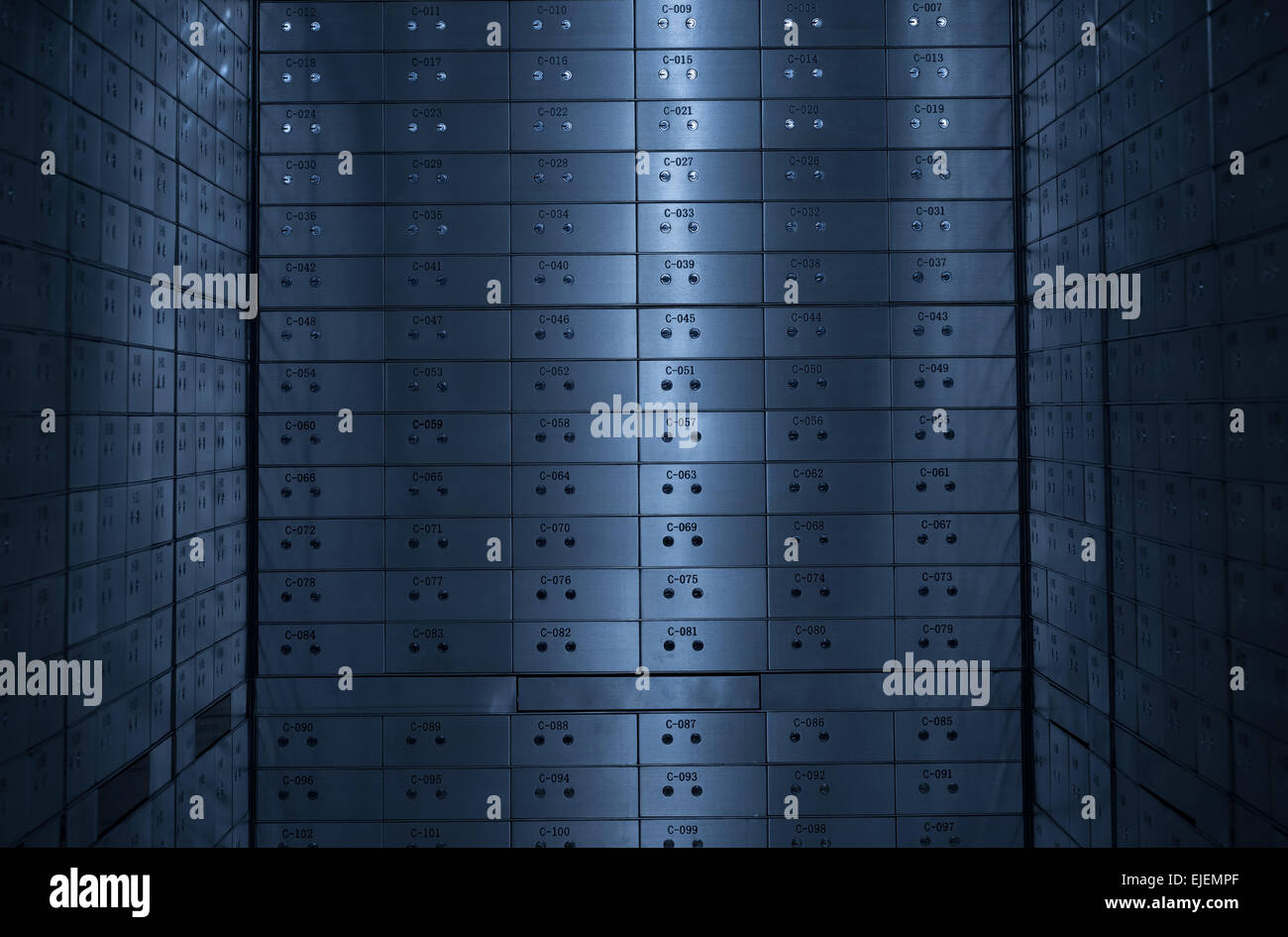 A room full of safety deposit boxes in a bank vault Stock Photo - Alamy