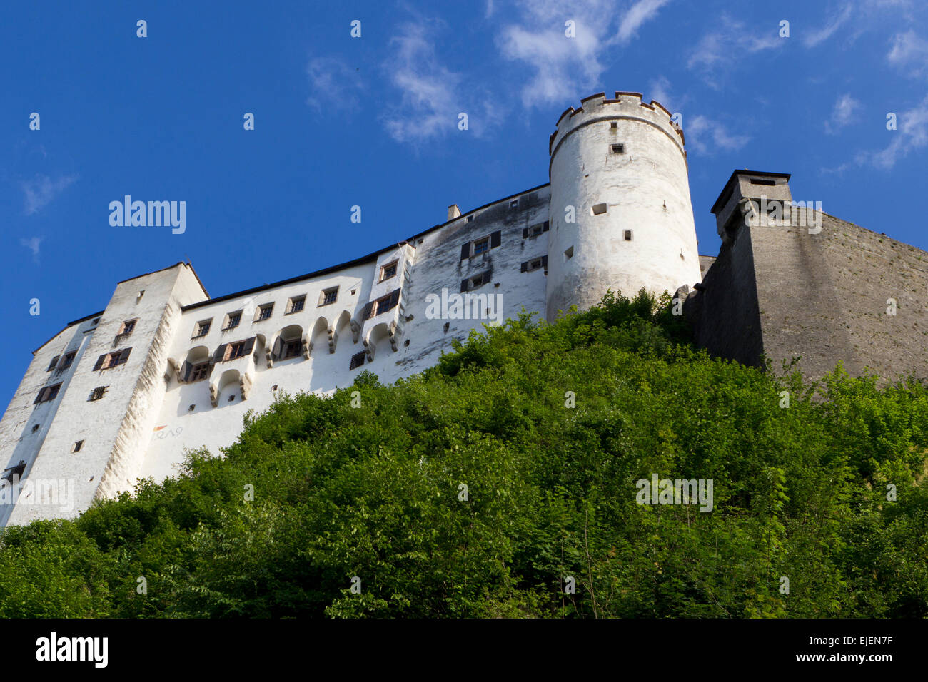 The medieval castle of the city of Salzburg, Austria Stock Photo - Alamy