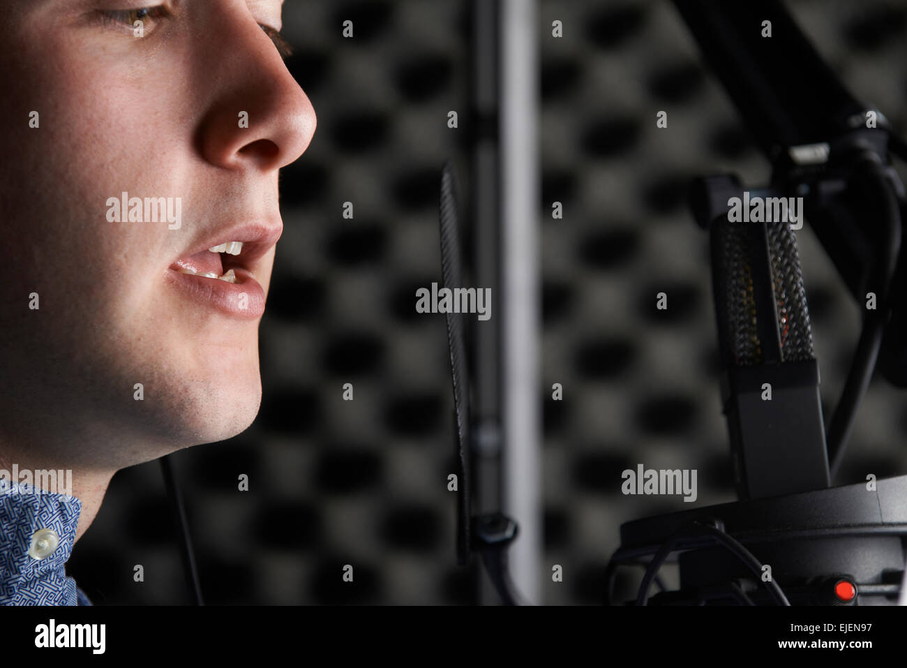 Male musician in recording hi-res stock photography and images - Alamy