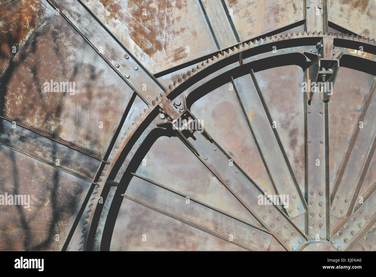 Rusty mechanism of an old factory Stock Photo - Alamy