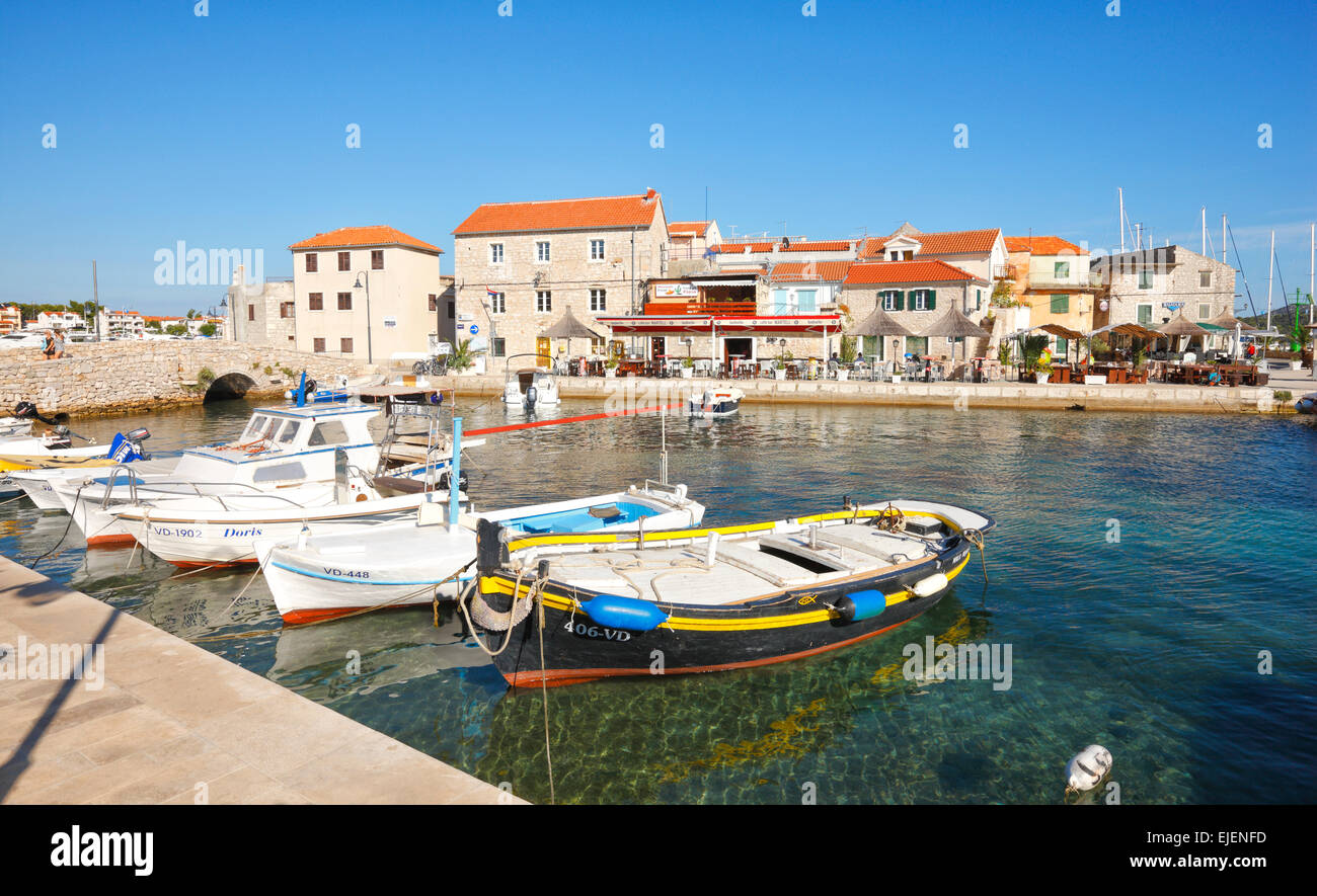 Tribunj old town, near Vodice - Croatia Stock Photo - Alamy