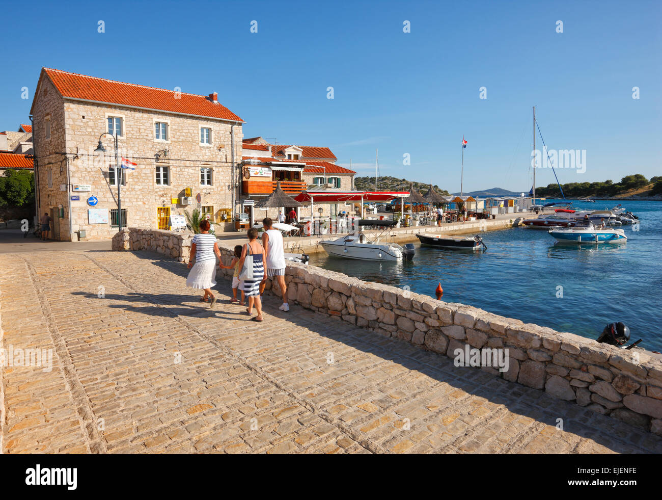 Tribunj old town, near Vodice - Croatia Stock Photo - Alamy