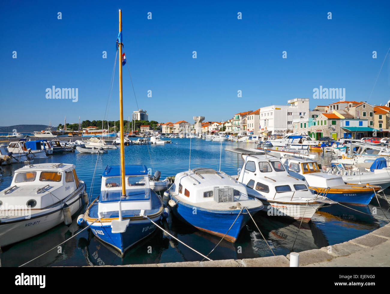 Vodice old town. Touristic destination in Croatia Stock Photo - Alamy