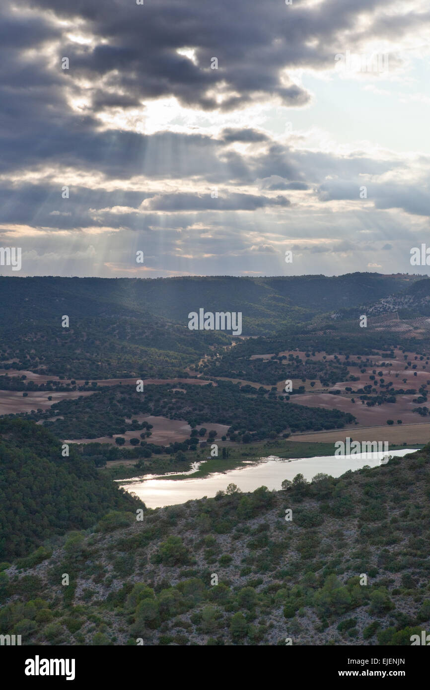 Marsh spectacular landscapes of dams and forests of La Alcarria ...