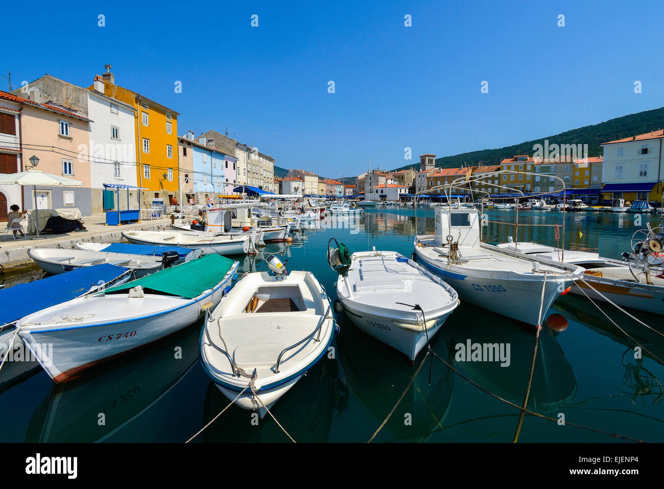 Croatia Cres Island Cres town and Harbour of Cres Stock Photo - Alamy