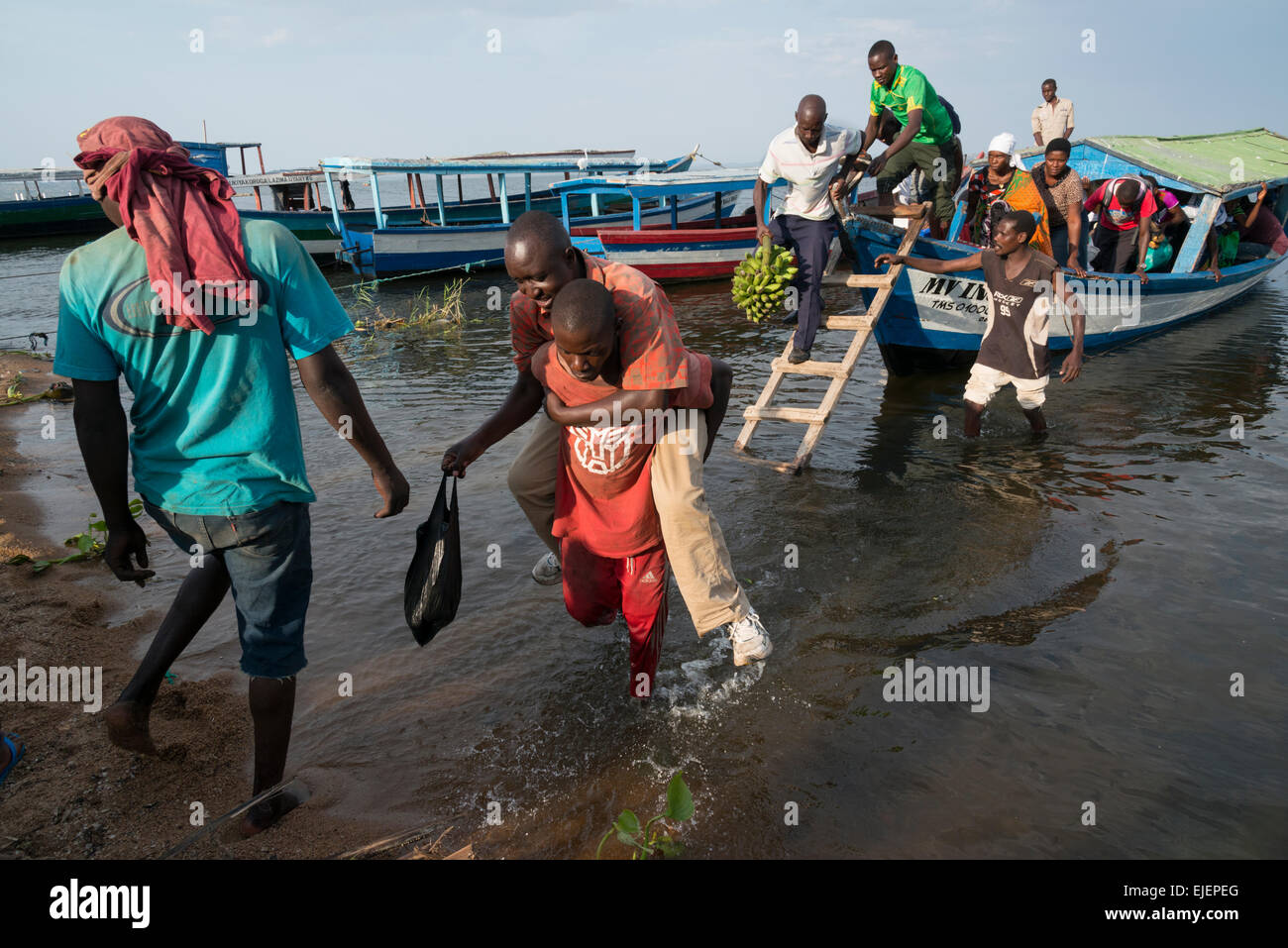 Africa victoria lake boat hi-res stock photography and images - Alamy