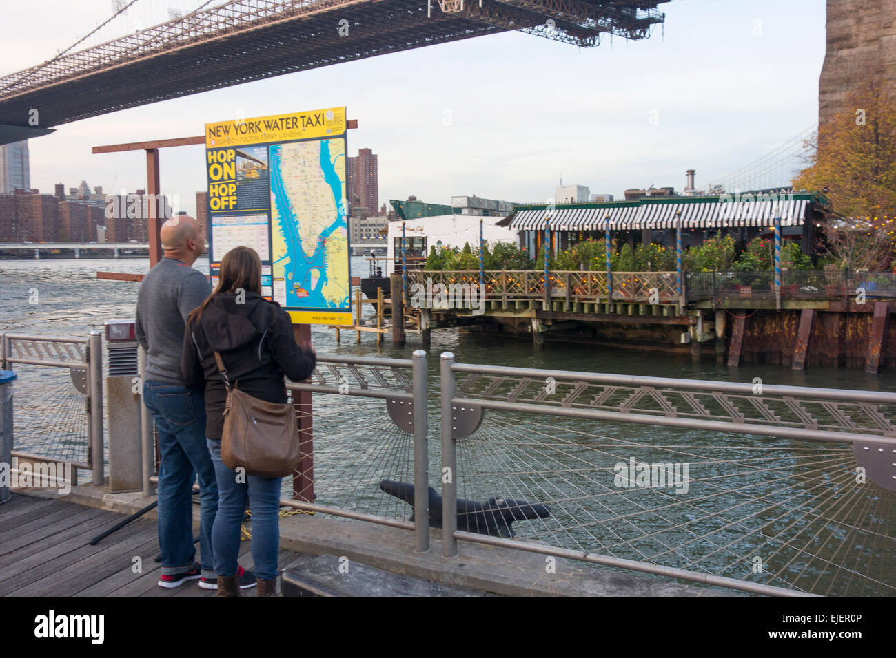 Brooklyn Bridge Park Fulton Ferry Landing Stock Photo - Alamy