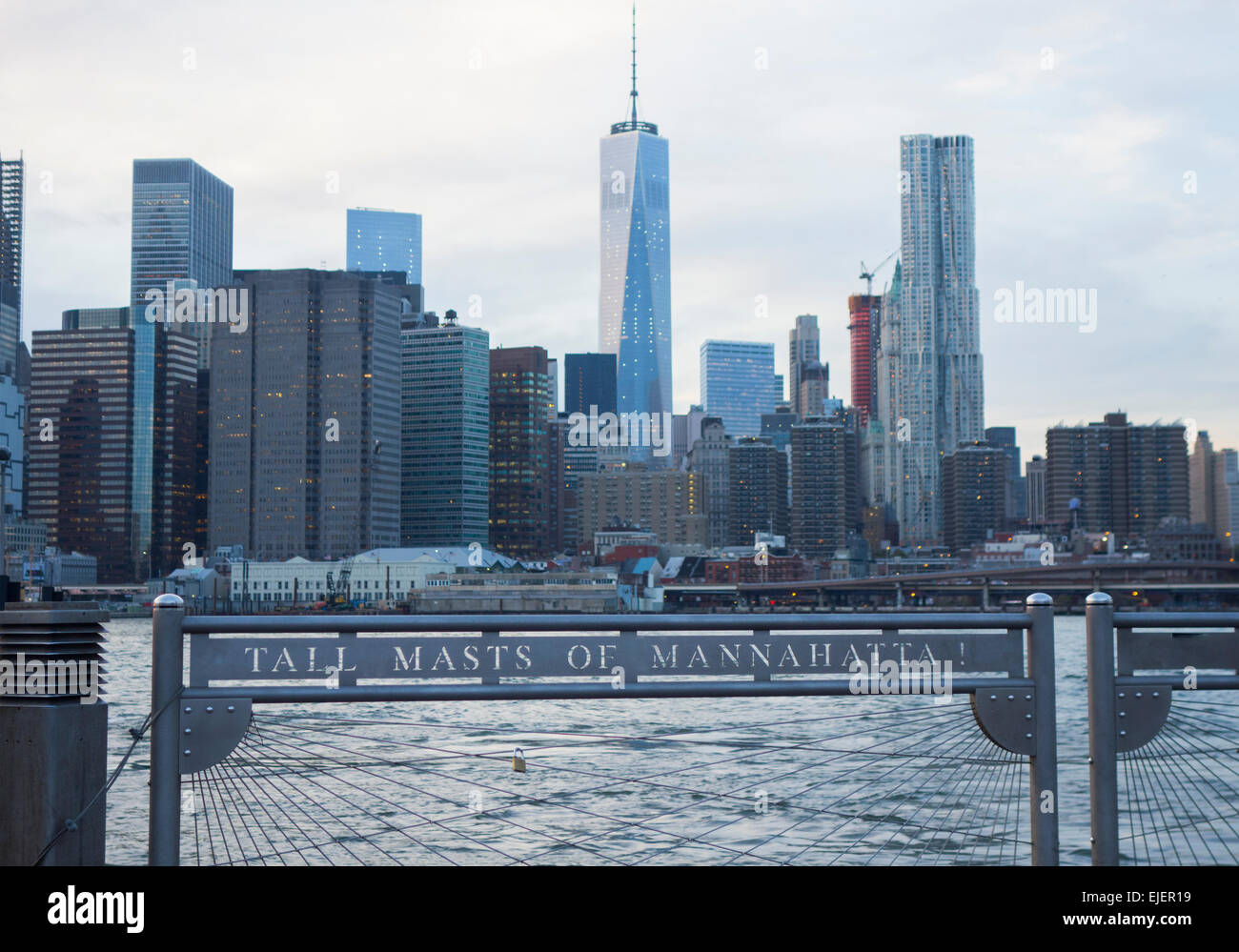 Brooklyn Bridge Park Fulton Ferry Landing Stock Photo - Alamy
