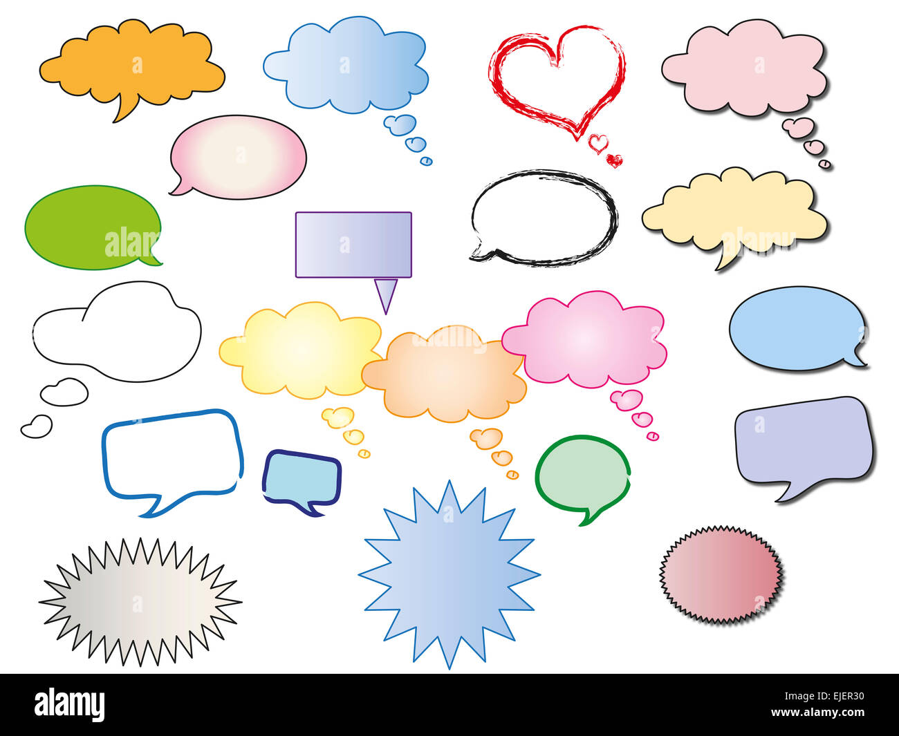 illustration of different type of comics Stock Photo - Alamy