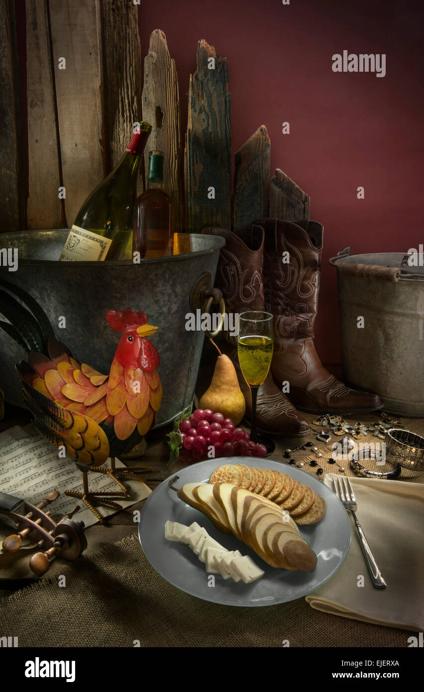 Arrangement Of Eclectic Collection Of Stuff Stock Photo - Alamy