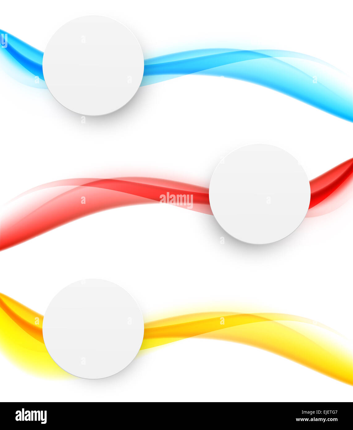 Set of wavy banners Stock Photo - Alamy