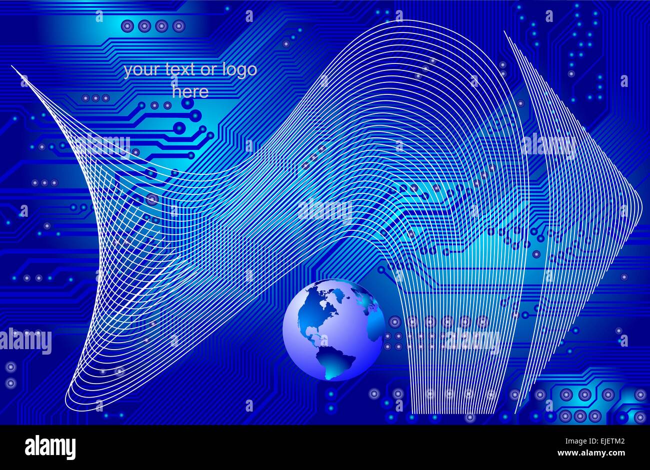 Abstract image - technology abstract - global communication - vector ...