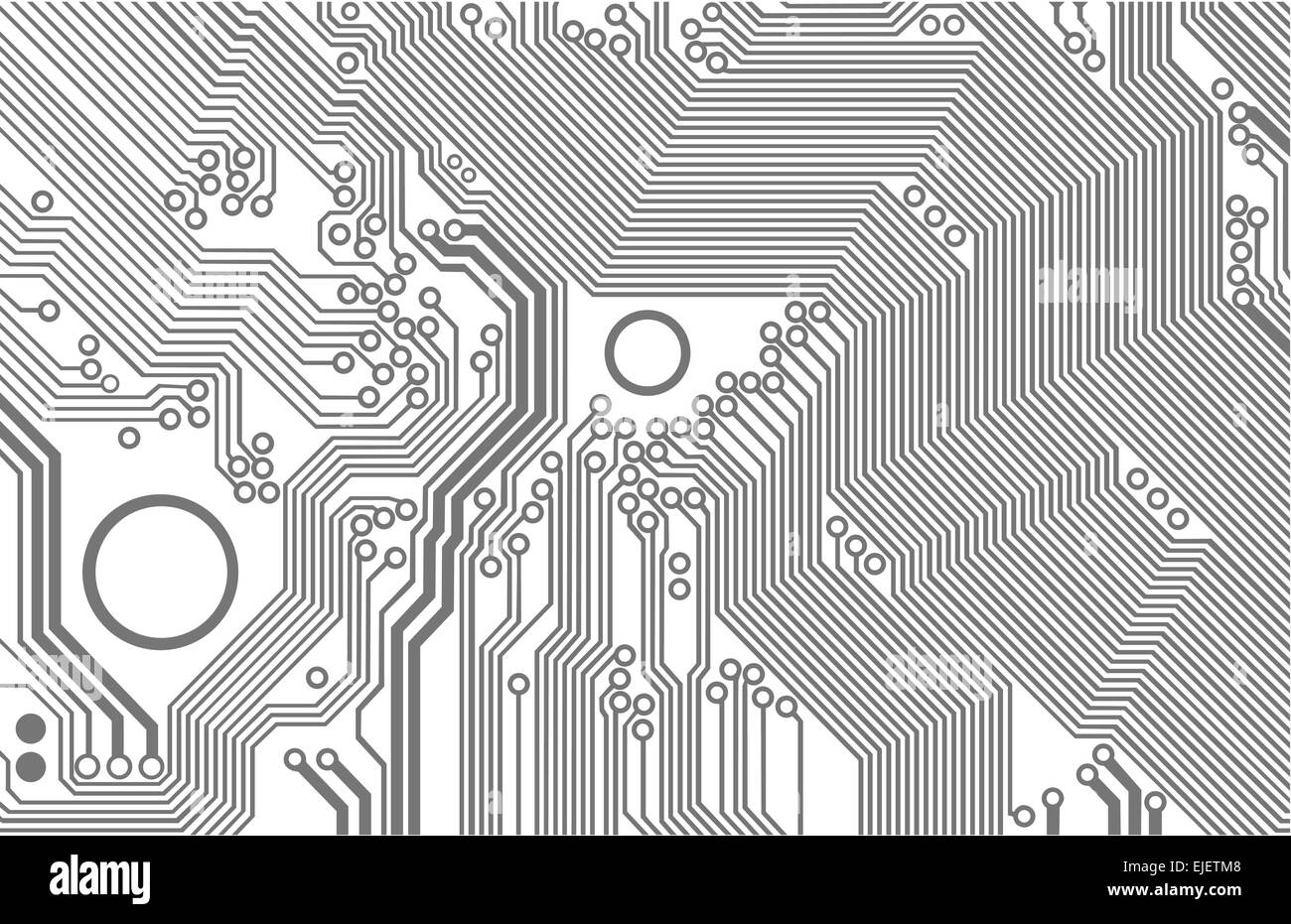 Abstract illustration of the printed circuit - technology abstract ...