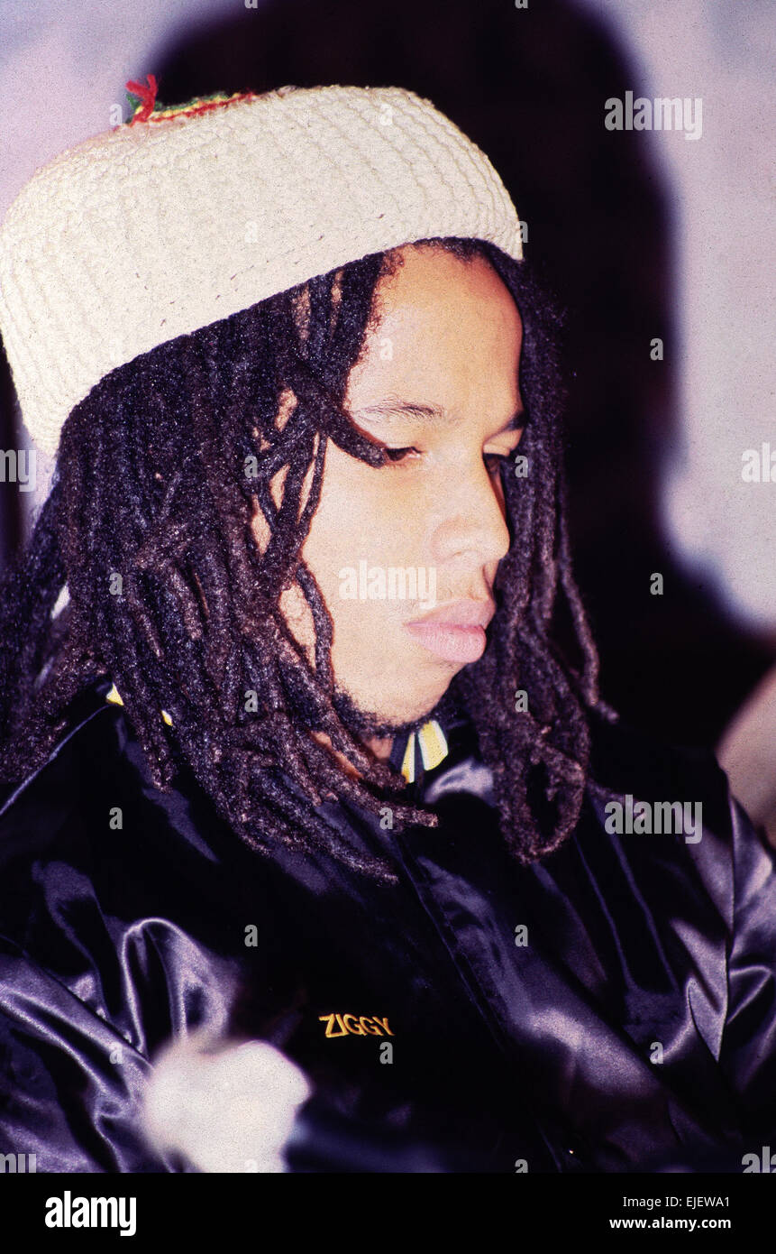 Reggae Ziggy Marley in Miilan Italy circa 1989 Stock Photo - Alamy