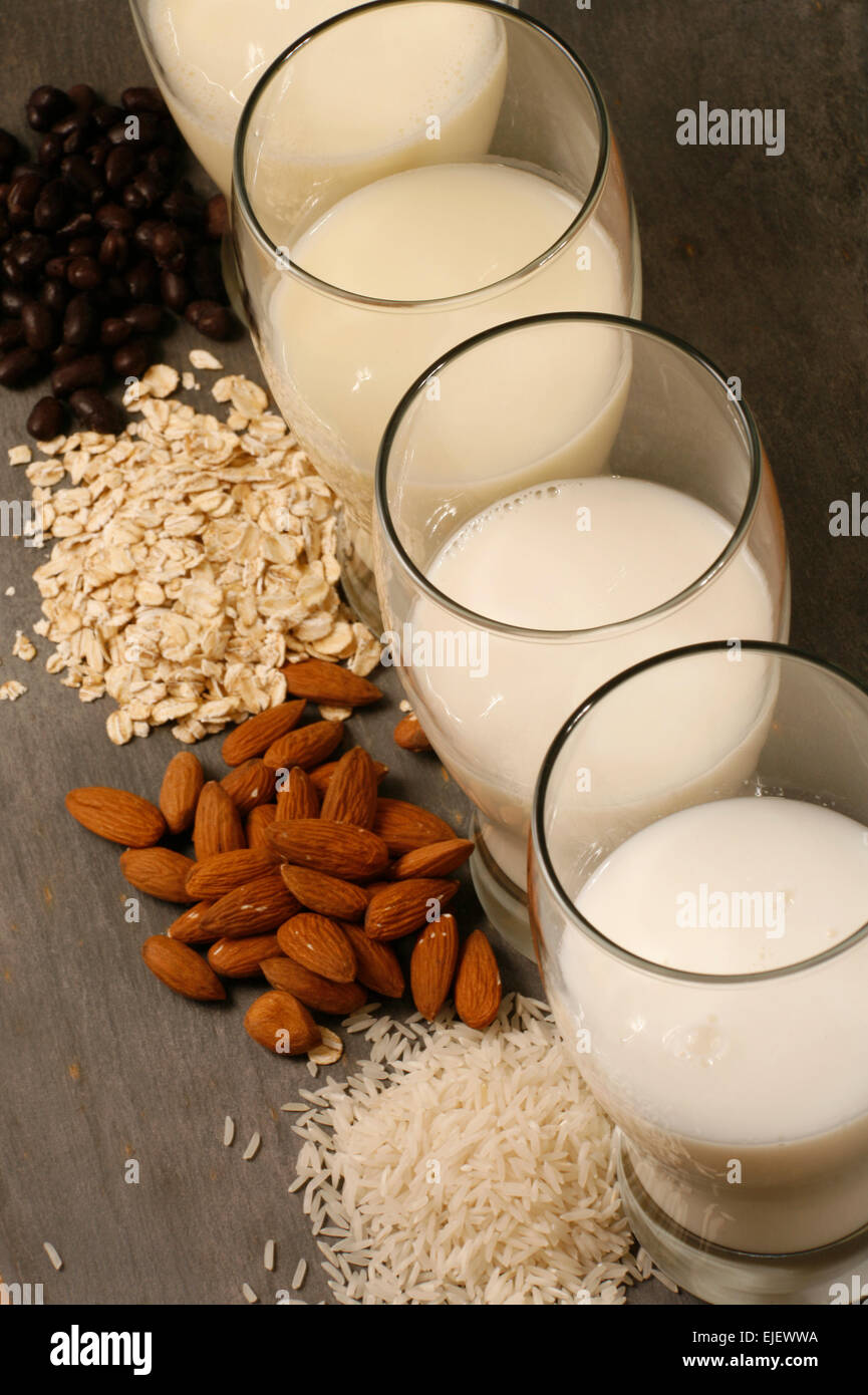 Non Dairy Milk Stock Photo - Alamy