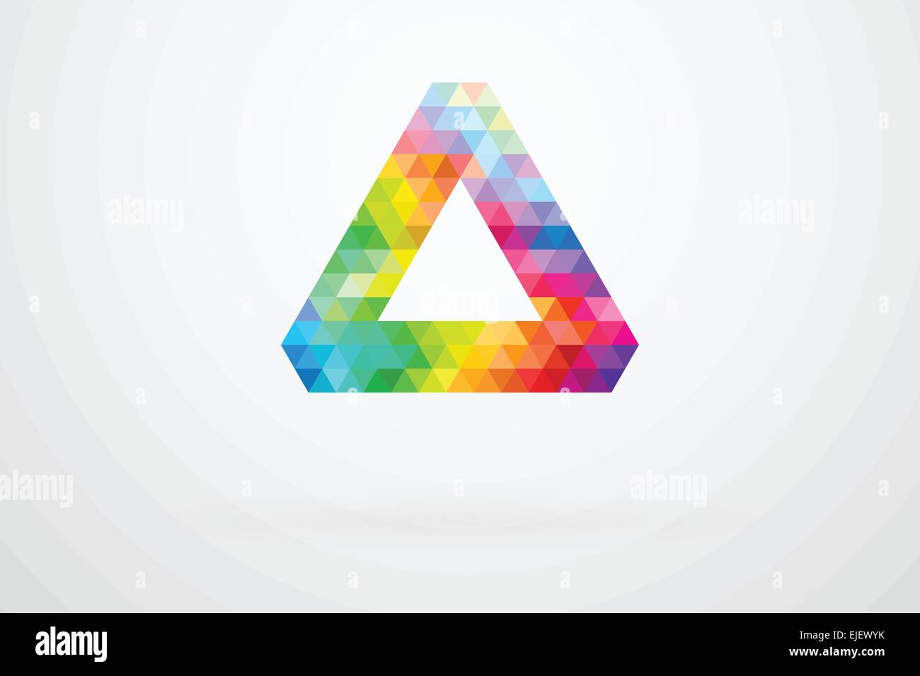Impossible Triangle Of Tribar Color Palette Guide Spectrum Vector Stock ...