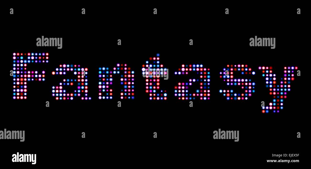 Fantasy led sign Stock Photo - Alamy