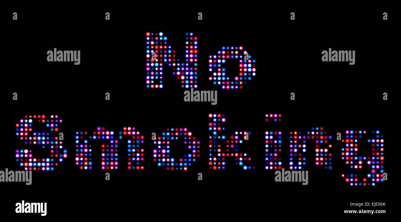 No smoking led sign Stock Photo - Alamy