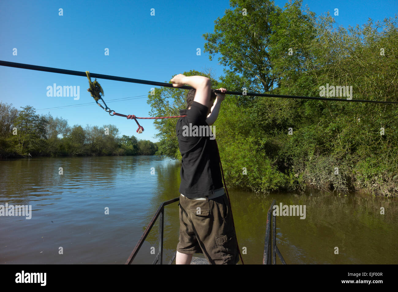 Hand Ferry River Wye Symonds Stock Photos & Hand Ferry River Wye ...